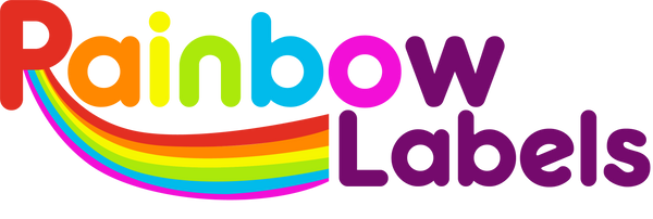 Rainbow Labels | Kids Name Labels, Name Stickers, Clothing Labels